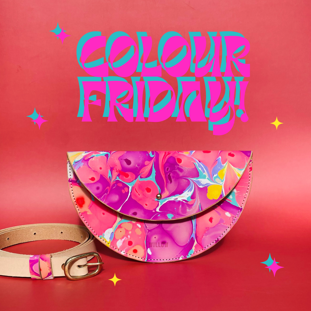 Colour Friday Donation! – Willow Handmade Leather Shop Designs