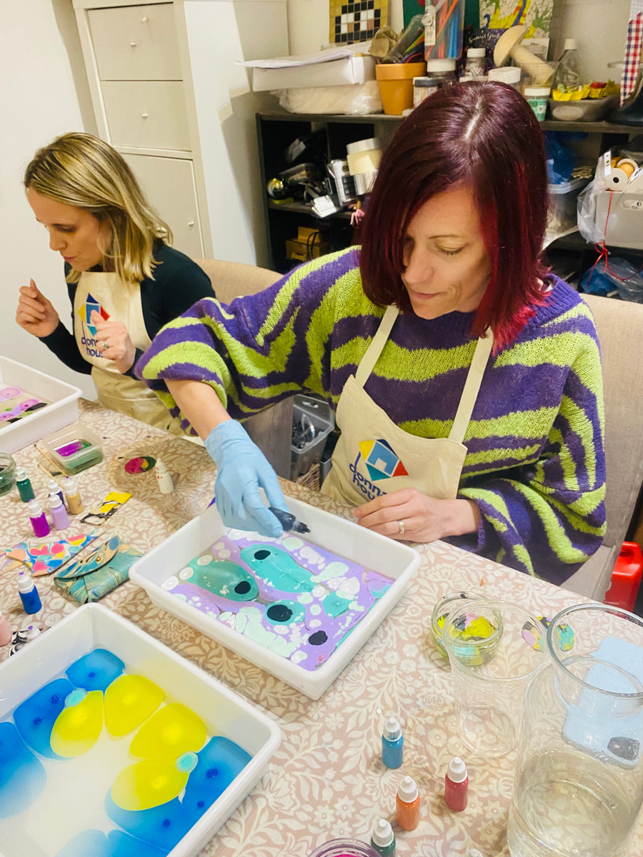 Marbling workshop! – Willow Handmade Leather Shop Designs