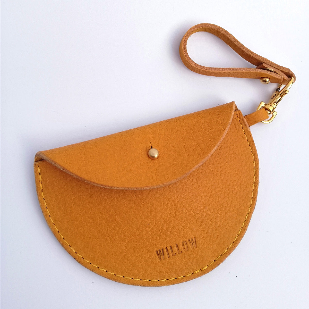 Handmade Leather Mini Moon Purse – Willow Handmade Leather Shop Designs